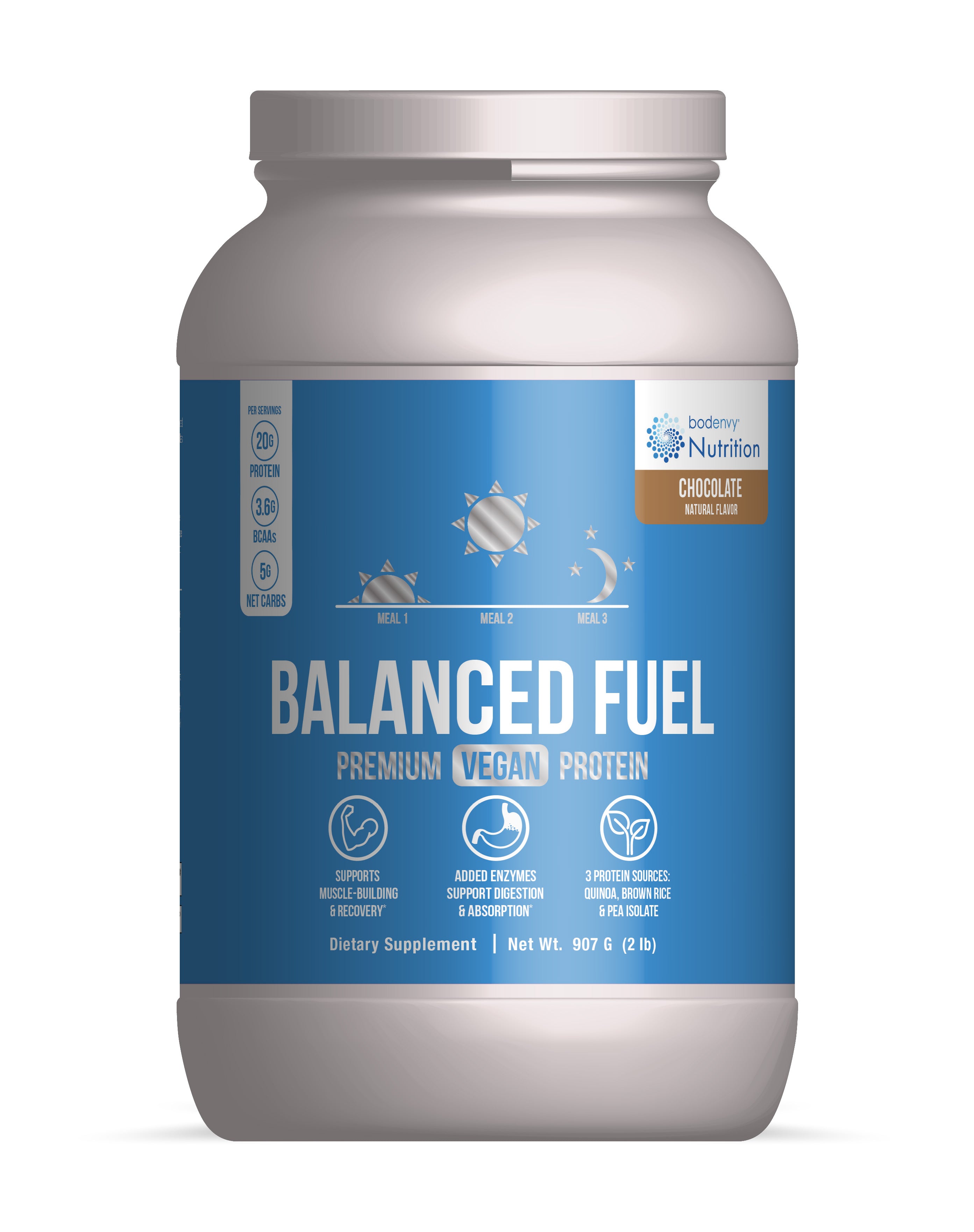 Bodenvy Vegan Premium Protein Blend Vanilla, 2lb (224V) > ViaCore Nutrition